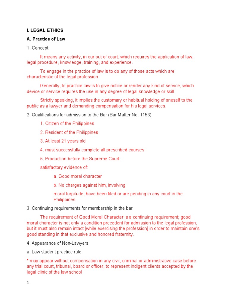Basic Legal Ethics Syllabus | PDF | Lawyer | Practice Of Law