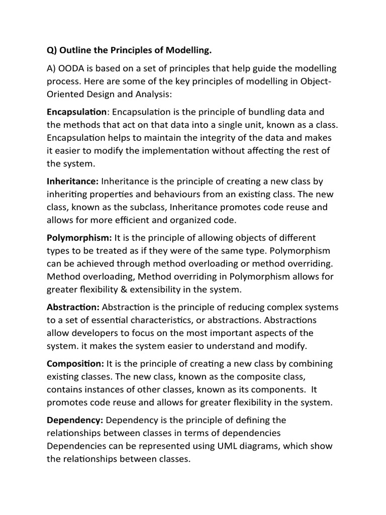 Ooad Mid 1 Pdf Class Computer Programming Method Computer Programming