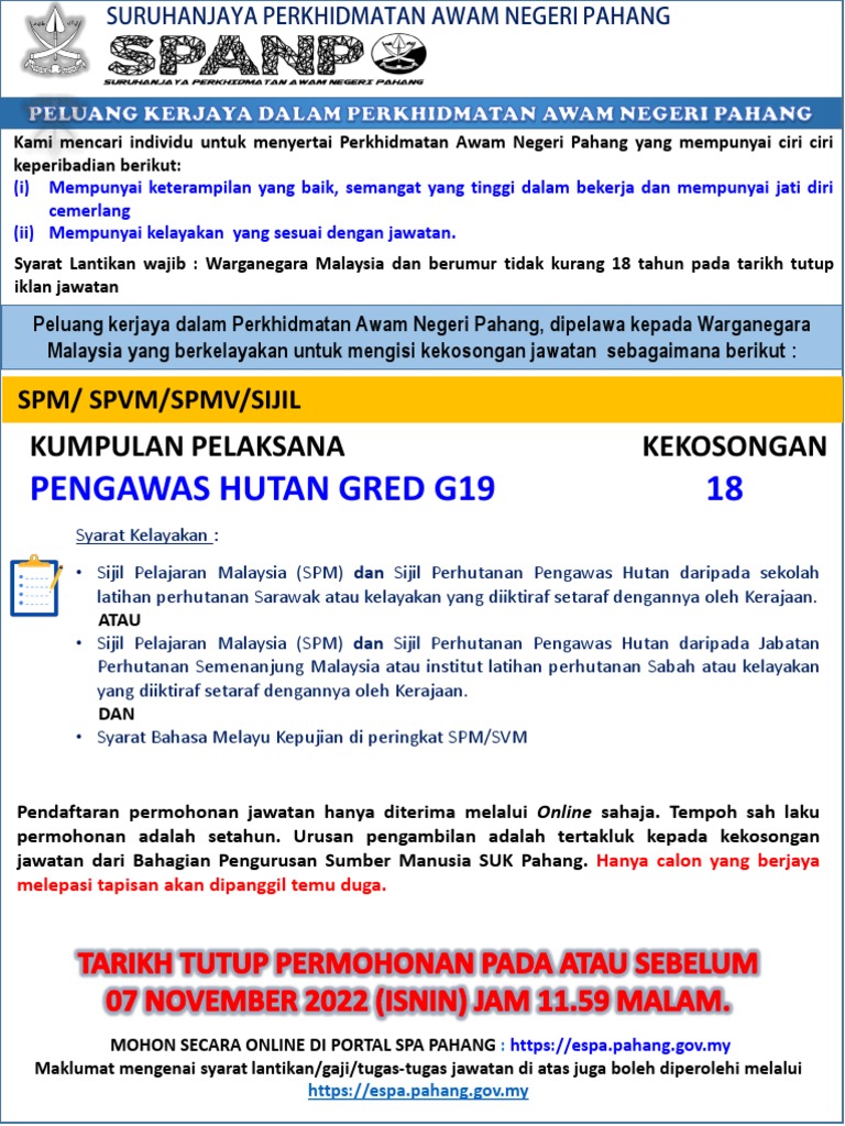 Iklan Jawatan G19 PH | PDF