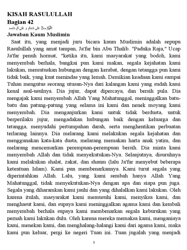 Kisah Rasulullah | PDF