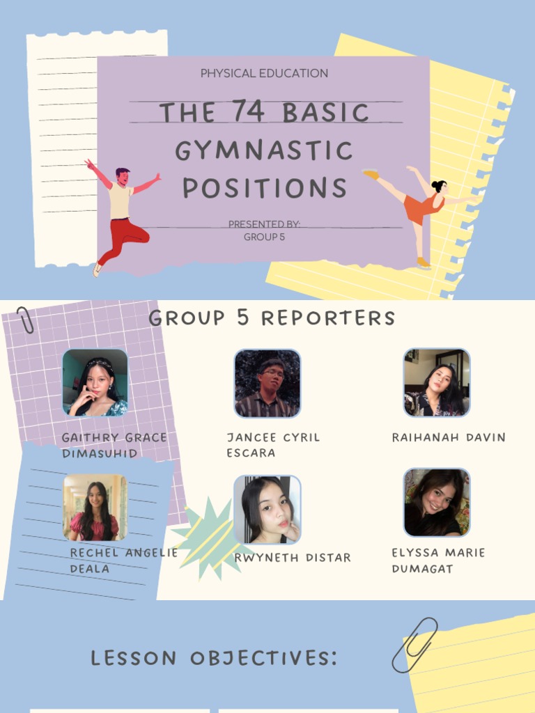 The 74 Basic Gymnastic Positions | PDF | Anatomical Terms Of Motion | Elbow