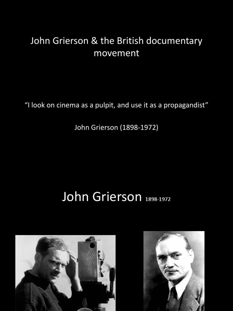 Grierson & British Doc Movement | PDF | Documentary Film