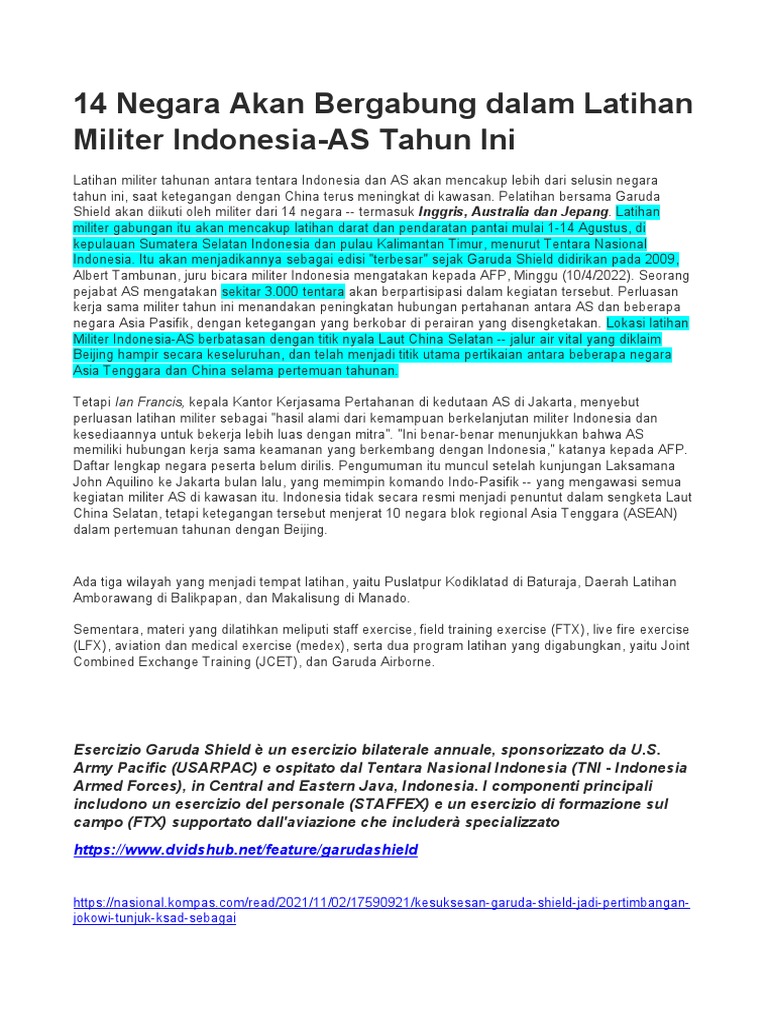 Garuda Shield EXERCISE | PDF