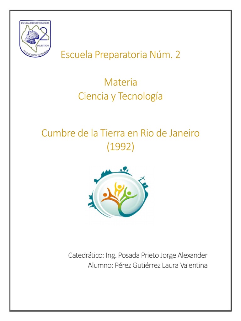 Tratado Rio de Janeiro | PDF | Sustentabilidad | Desarrollo sostenible