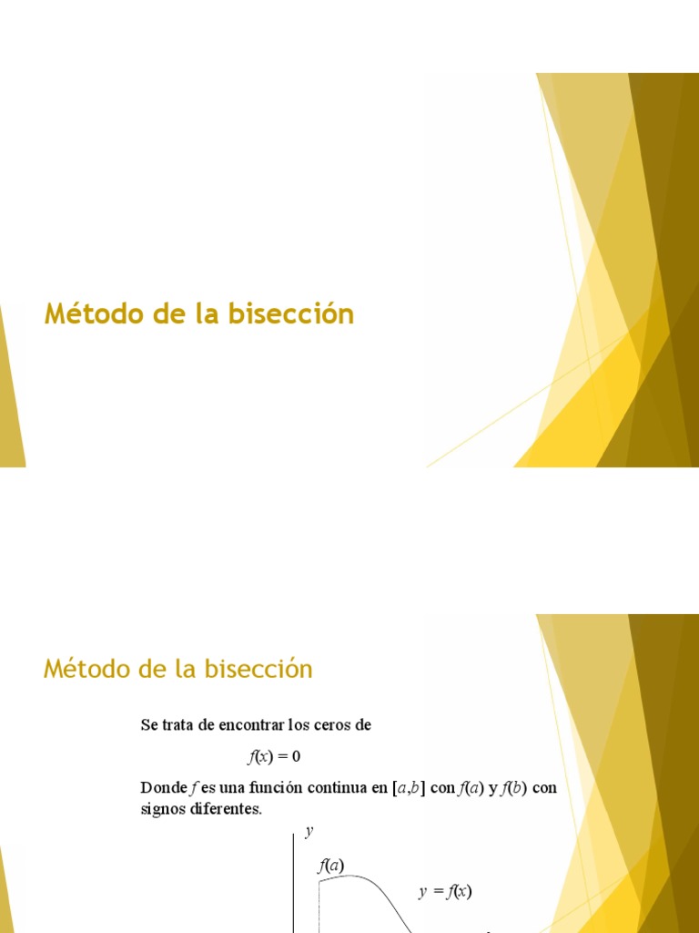 Método de La Bisección | PDF | Medición | Función (Matemáticas)