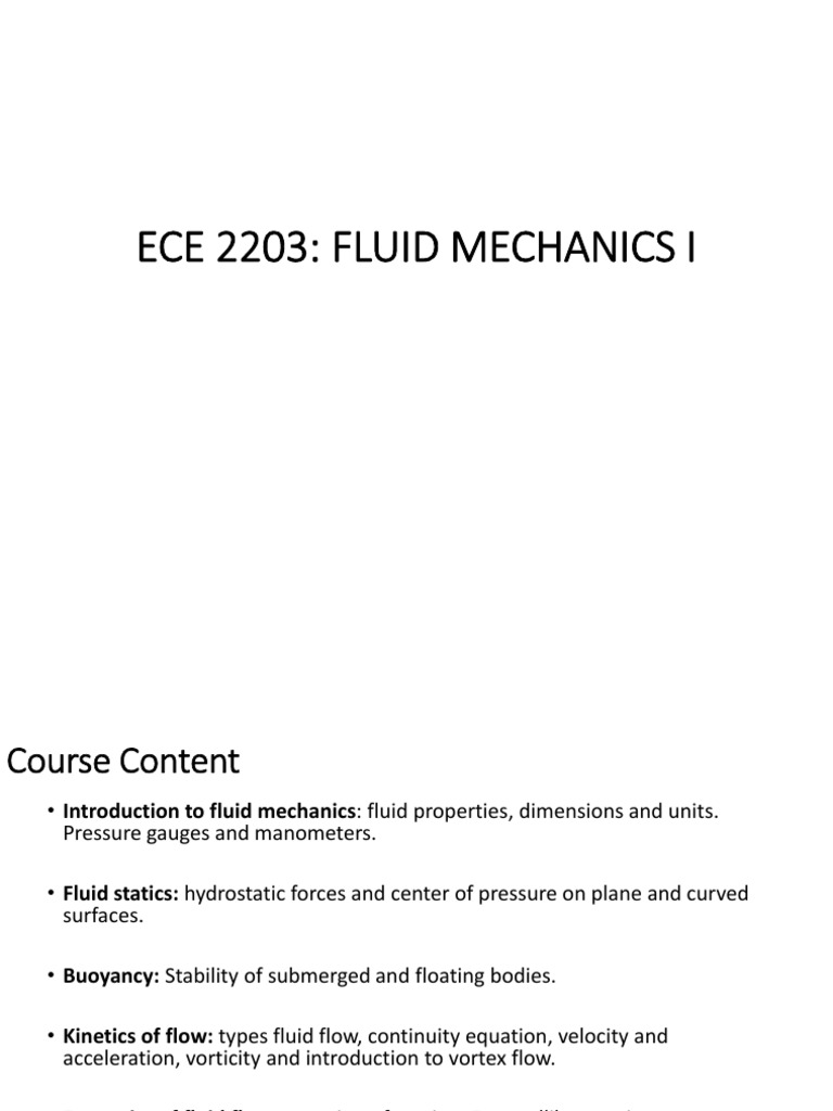 Lesson 1 | PDF | Fluid Mechanics | Fluid