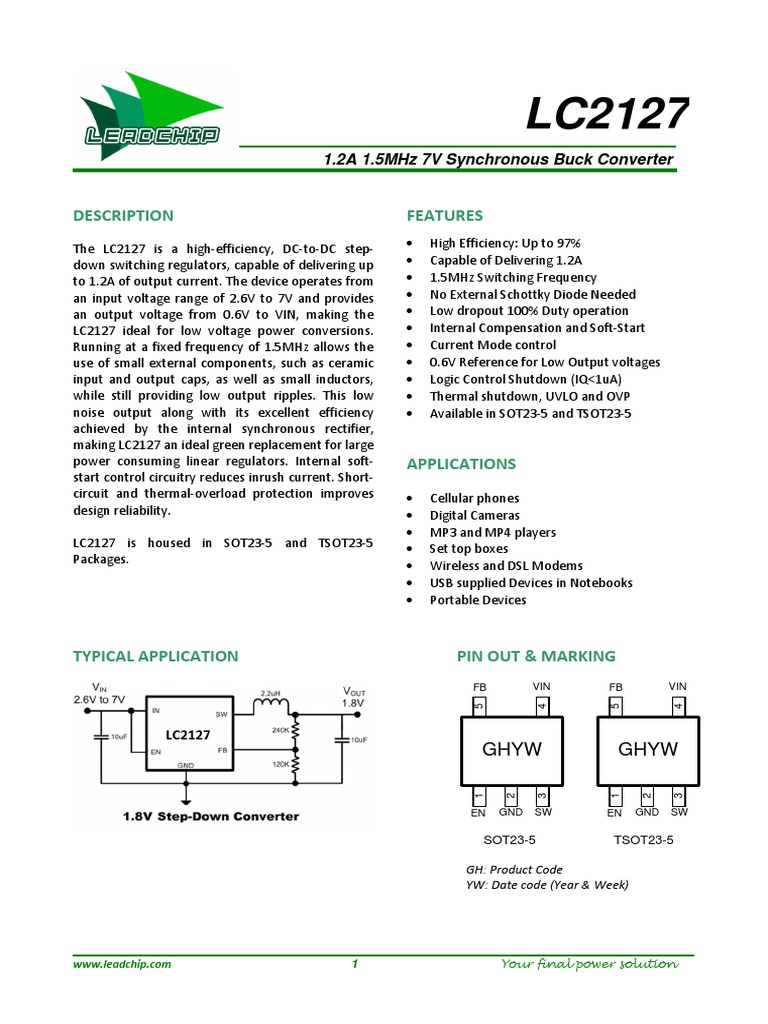 Leadchip-Lc2127cb5tr C571475 | PDF | Capacitor | Rectifier