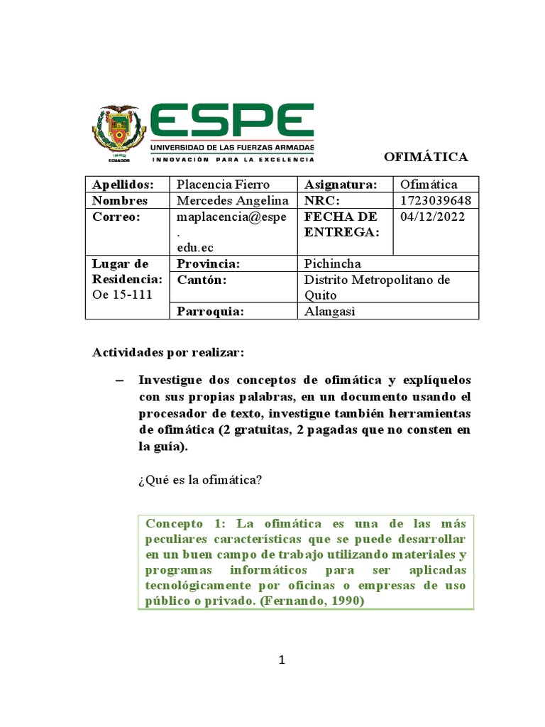 Guía de Ofimática para Estudiantes | PDF | Tecnologías de la ...