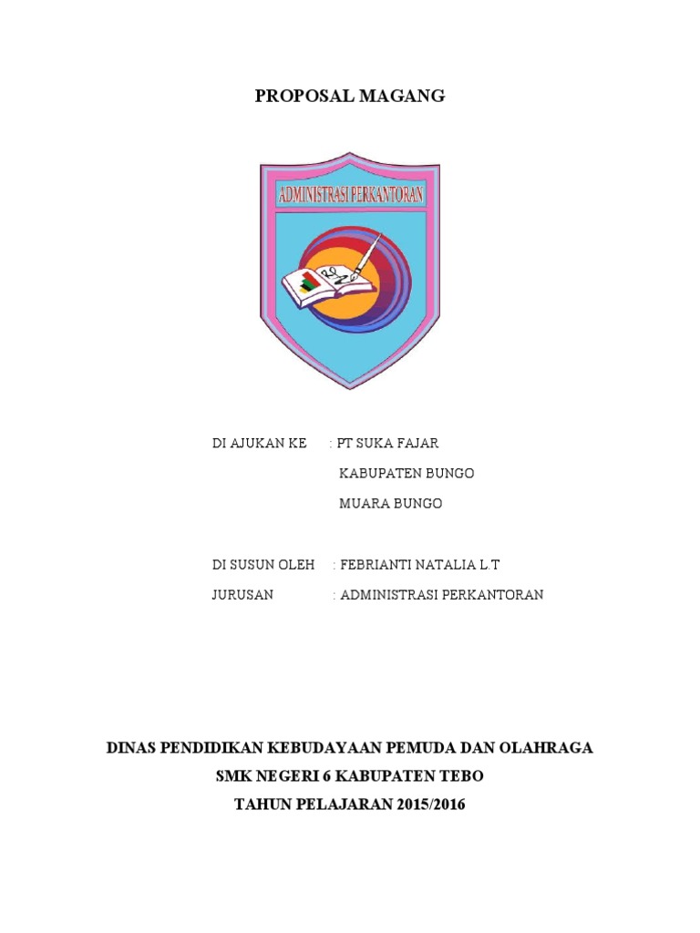 Proposal Magang SMK Tebo | PDF