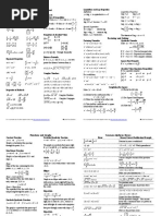 Logarithm Cheat Sheet | PDF | Logarithm | Mathematical Relations