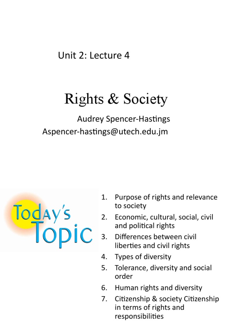 BGS UNIT 2 Law, Rights Society | PDF | Human Rights | Rights