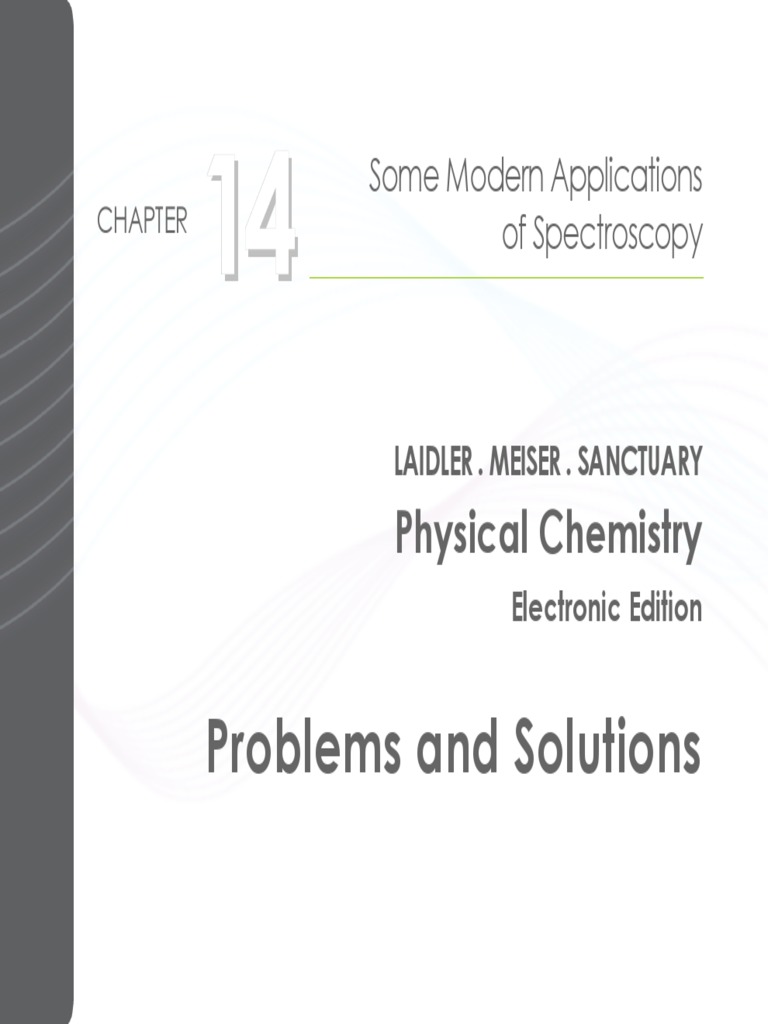 Chapter 14 Modern Spectros | PDF | Electron Paramagnetic Resonance ...