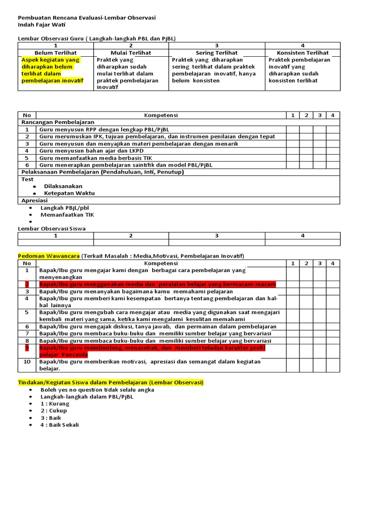 LK. 1.2 Eksplorasi Penyebab Masalah - Wawancara | PDF