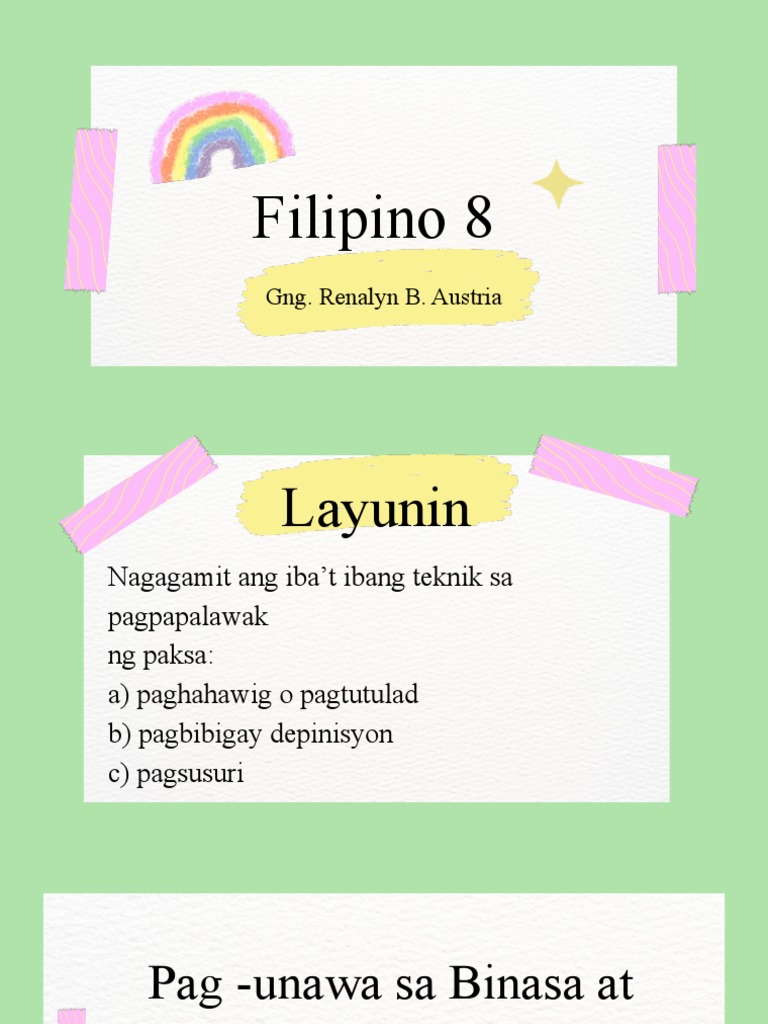 Filipino 8 | PDF