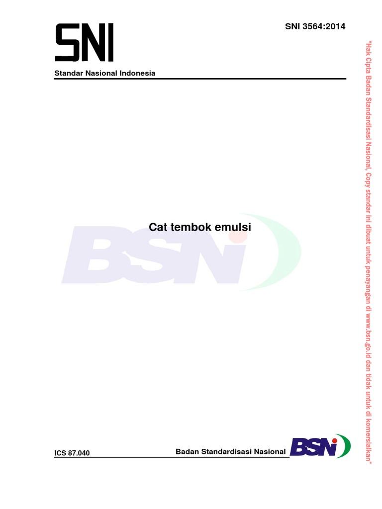 18 Cat Tembok Emulsi | PDF