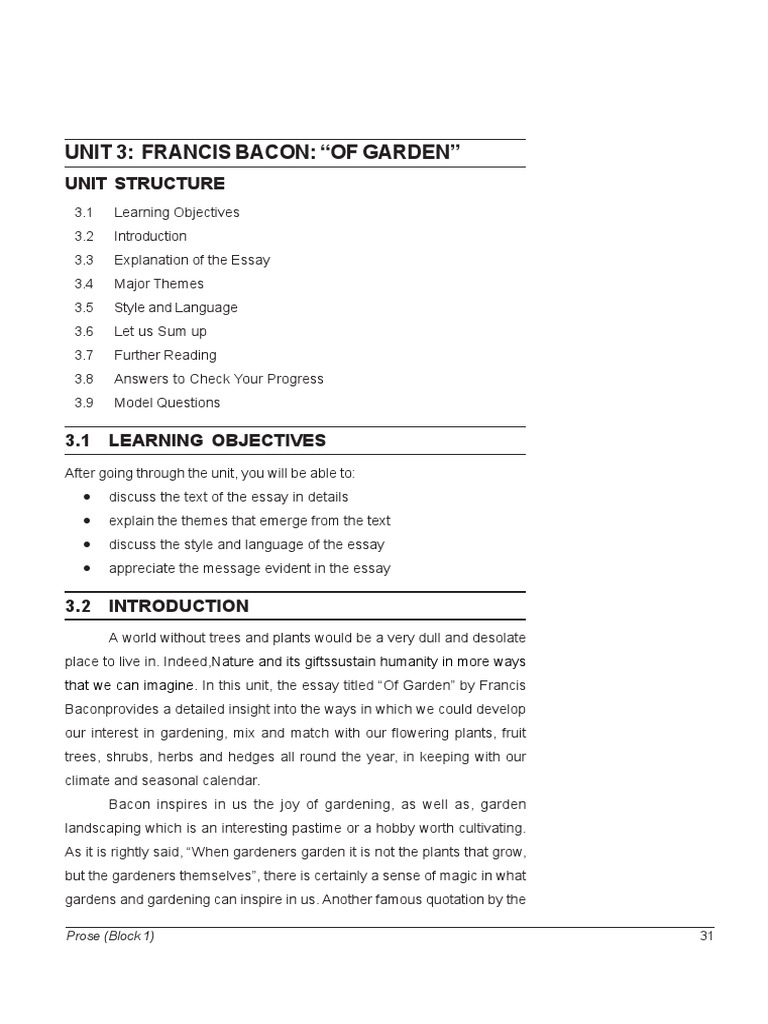 Of Gardens 1 | PDF | Essays | Gardens