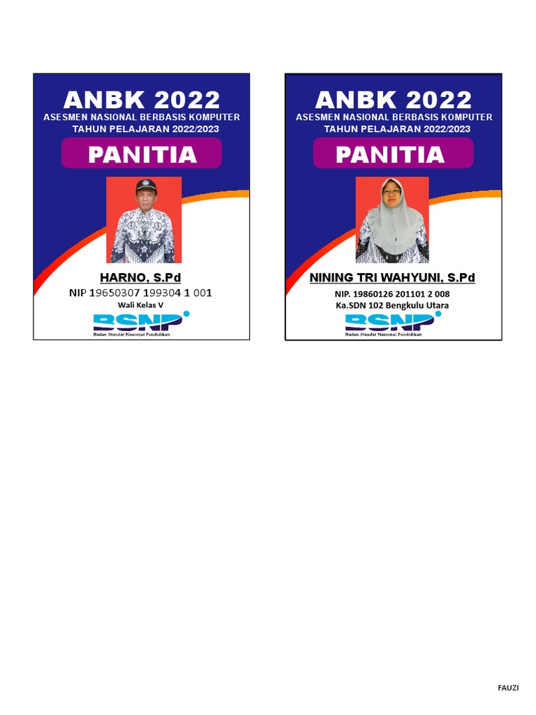 ID Card Anbk 2021 Editing | PDF