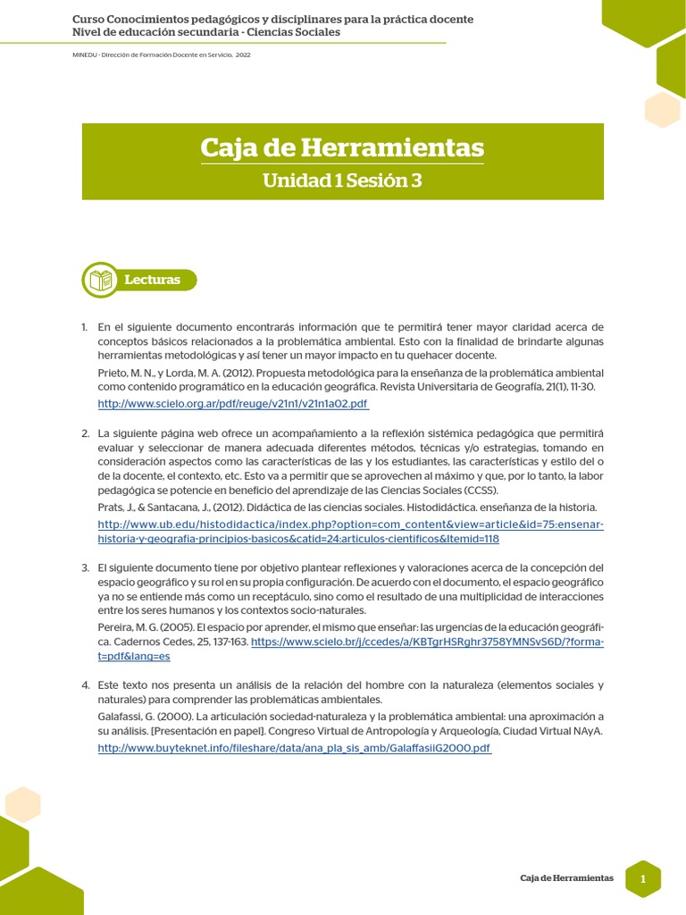 Herramientas Pedagógicas en Ciencias Sociales | PDF | Maestros | Enseñando