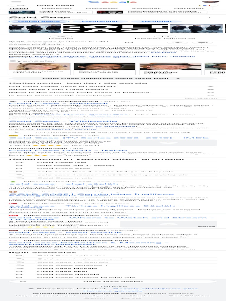 Cold Case - Google'Da Ara | PDF