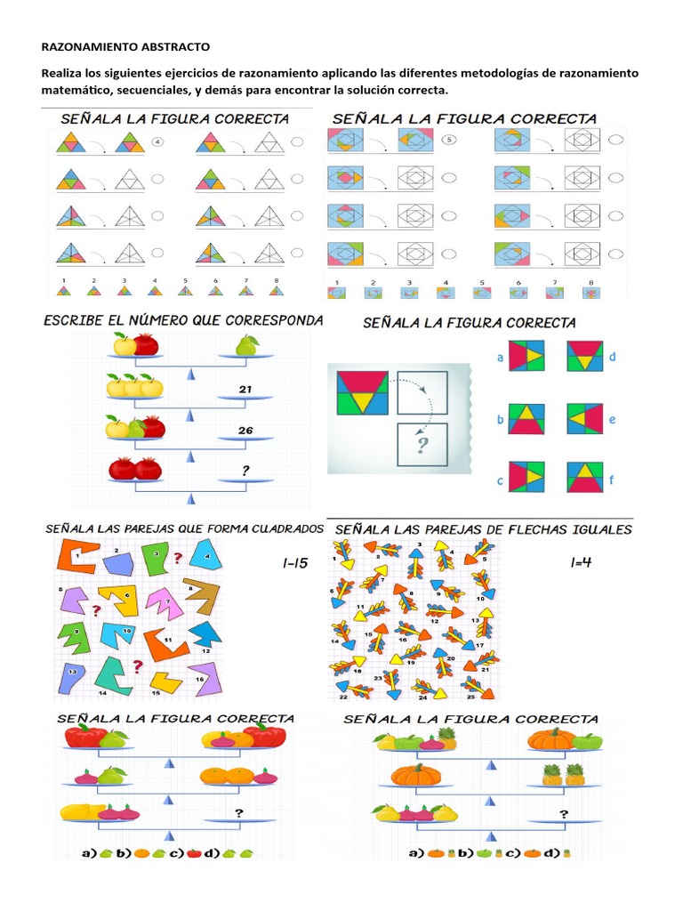 RAZONAMIENTO ABSTRACTO 1 Bgu | PDF