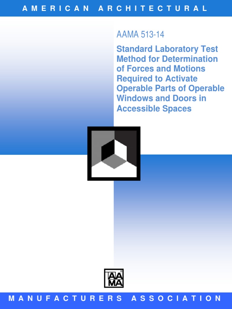 Aama 513-14 | PDF | Window | Specification (Technical Standard)