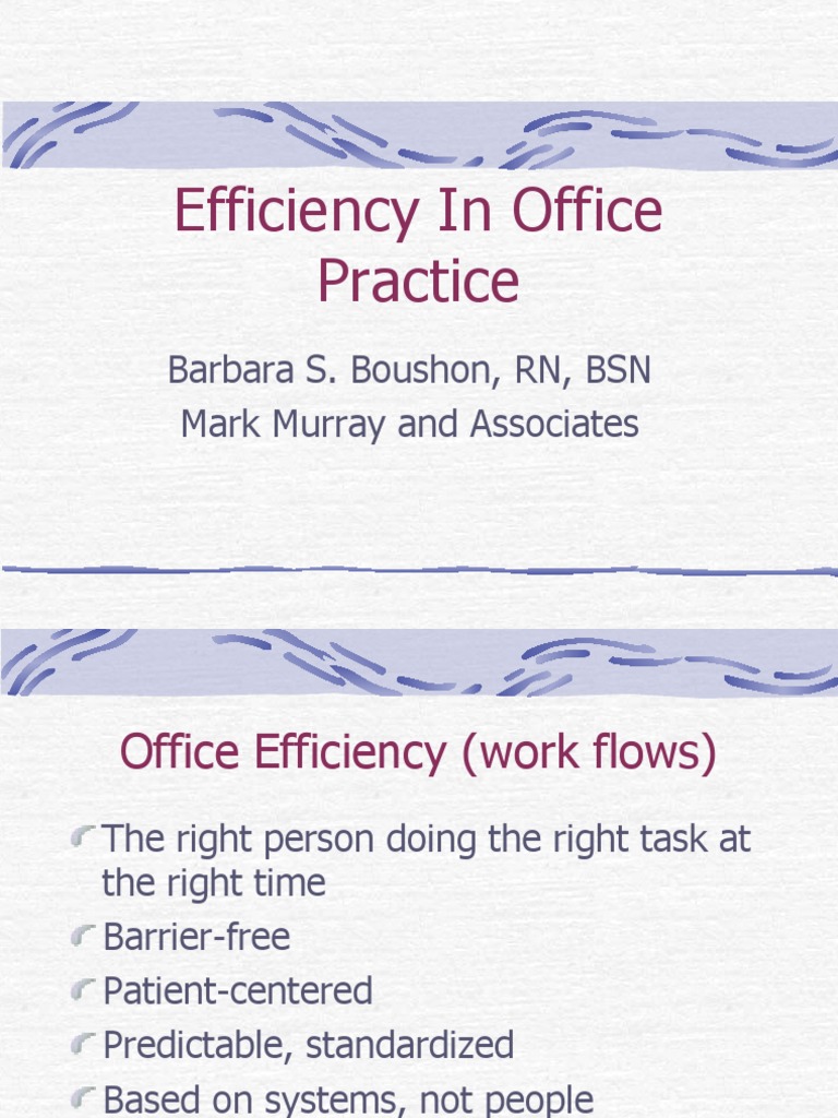 Efficiency Practice | PDF | Nursing | Information