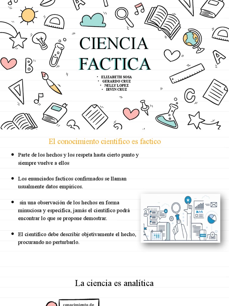 Los principios característicos del conocimiento científico fáctico ...