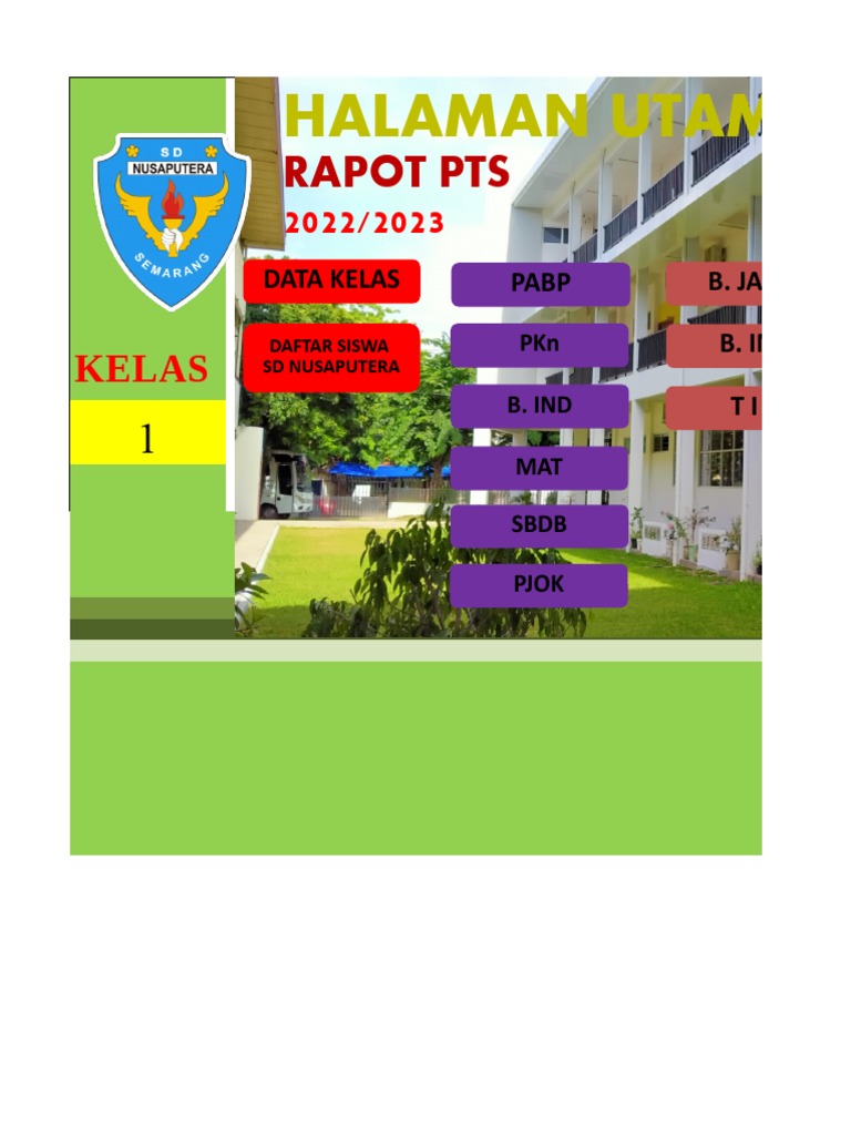 Raport PTS SD Nusaputera 2022/2023 | PDF