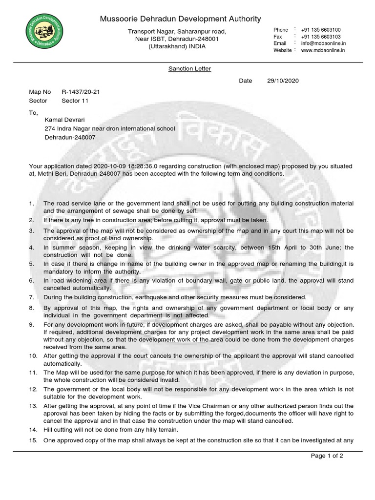 Sanction Letter | Download Free PDF | Justice | Crime & Violence