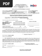 Leave Application Proforma | PDF