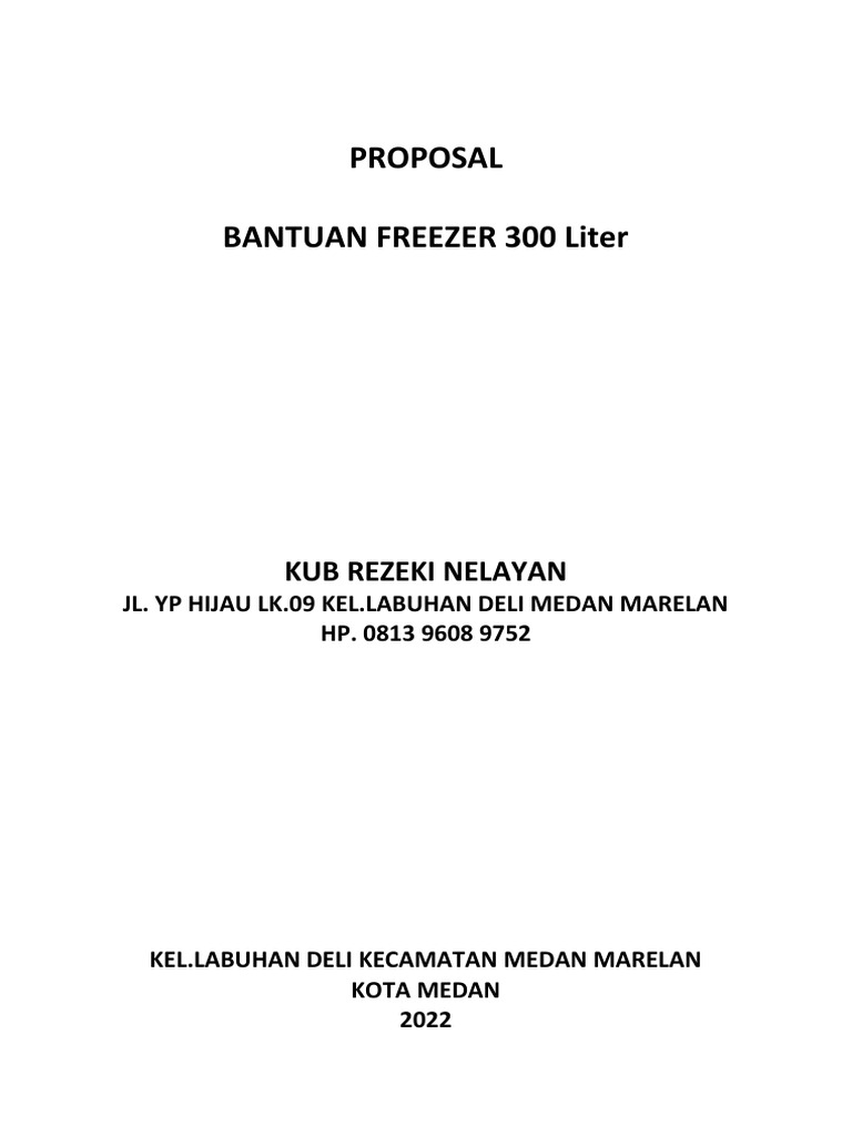 Rev - Proposal Rezeki Nelayan23 | PDF