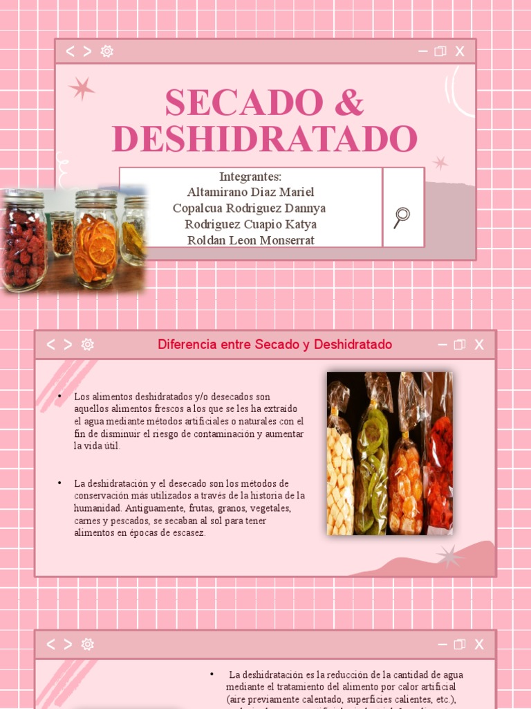 Secado & Deshidratado MMDK | PDF | Humedad | Vapor de agua