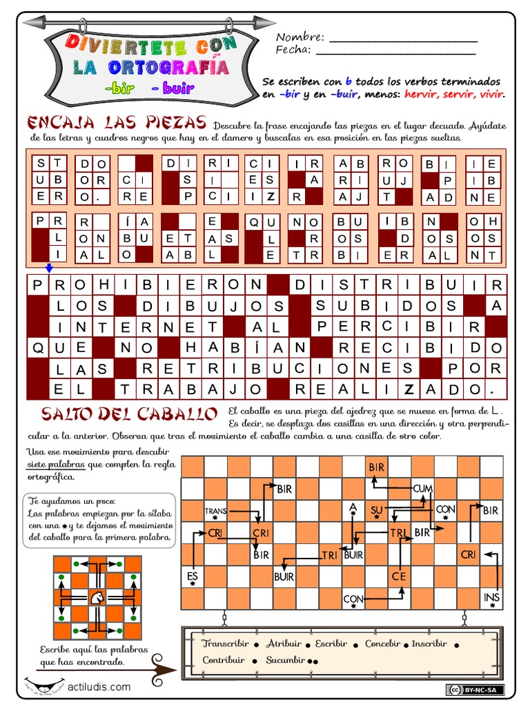 Verbos Acabados en Bir y Buir SOL | PDF