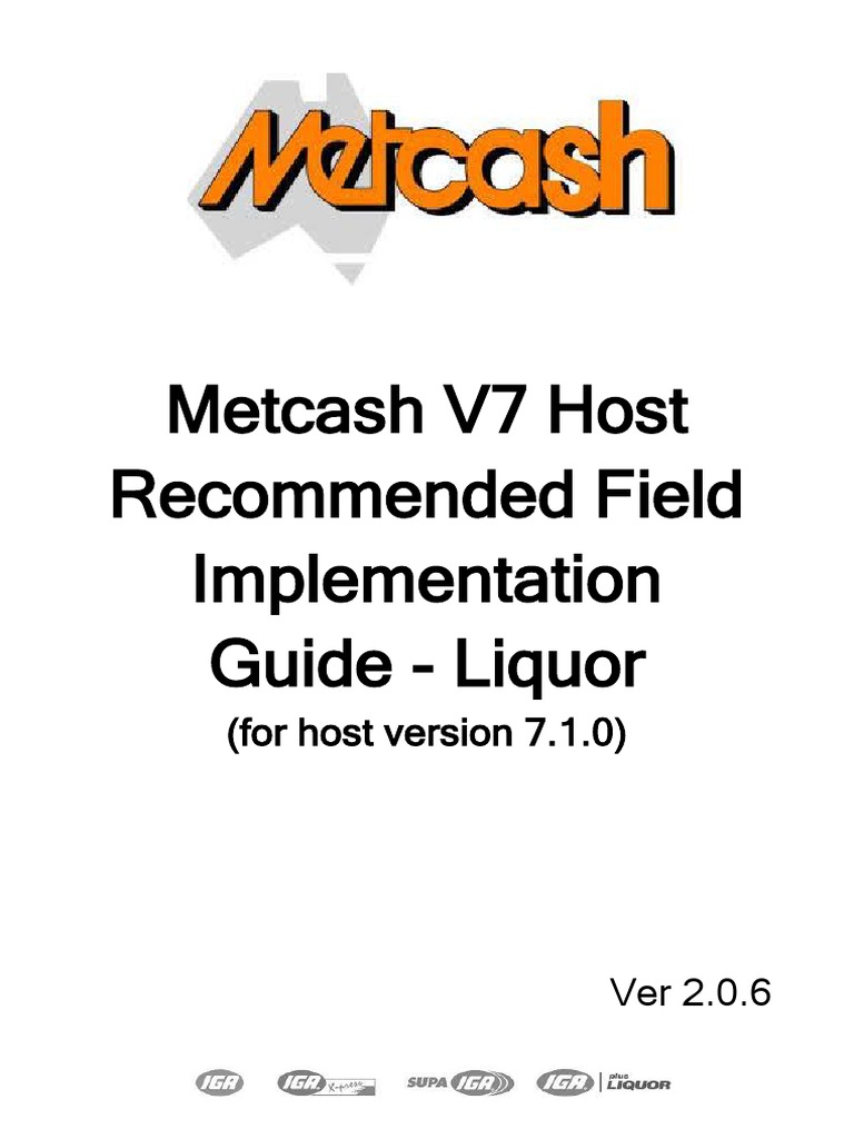 V7 Host Implementation Guide v2.0.6 - Liquor | PDF | Retail | Computer File