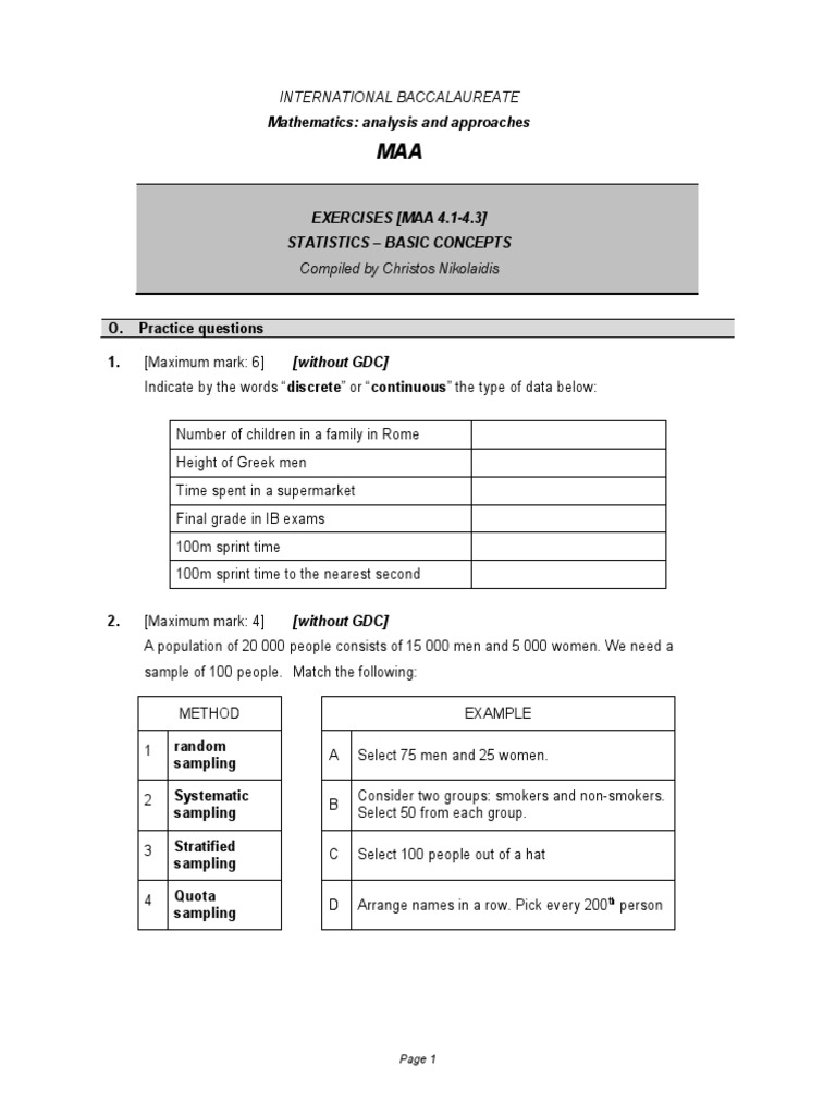 (Maa 4.1-4.3) Statistics - Basic Concepts - Eco | PDF | Quartile | Median
