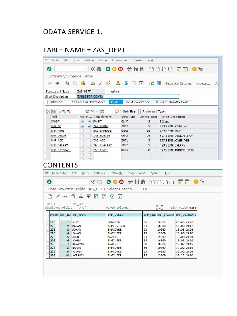 ODATA SERVICE SETUP+CRUDs | PDF | Hypertext Transfer Protocol | Computer Engineering