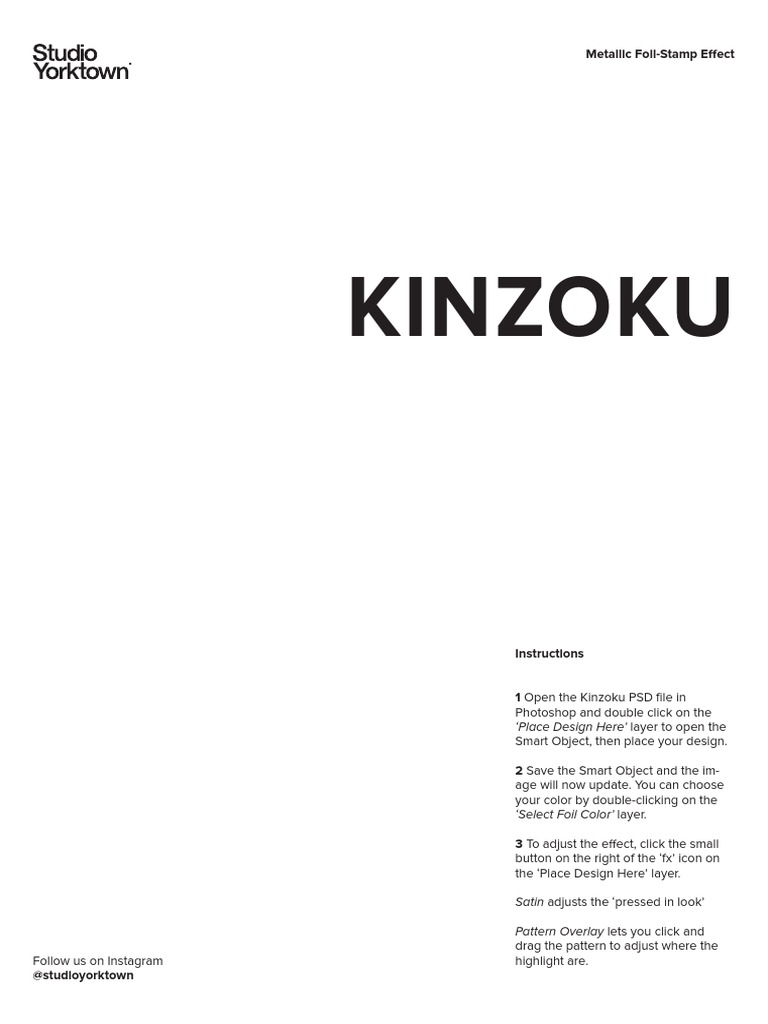 Kinzoku Instructions (Telegram - @all4designer) | PDF | Art