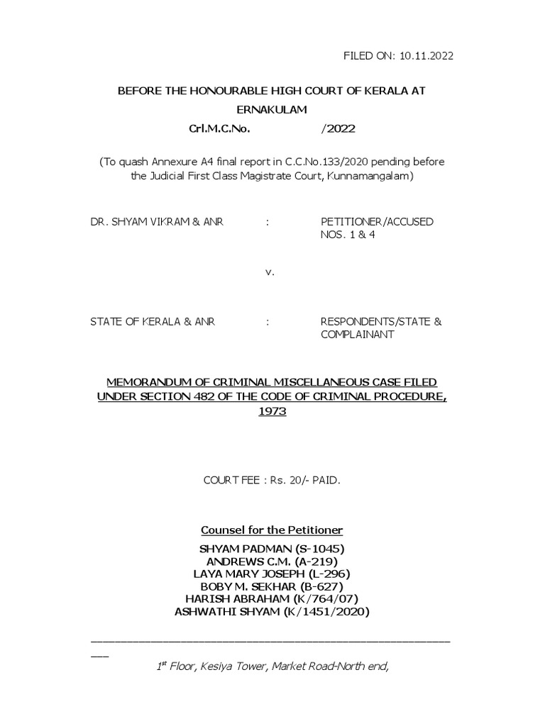 Quashing Medical Negligence Charges | PDF | Cardiac Arrest ...