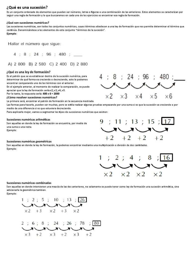 Qué Es Una Sucesión | PDF