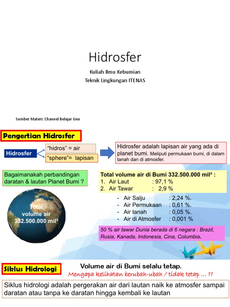 06 Materi 6 Hidrosfer | PDF