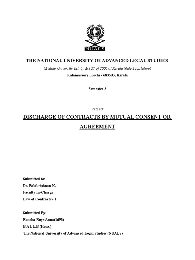 Contracts Project | Download Free PDF | Breach Of Contract | Consideration