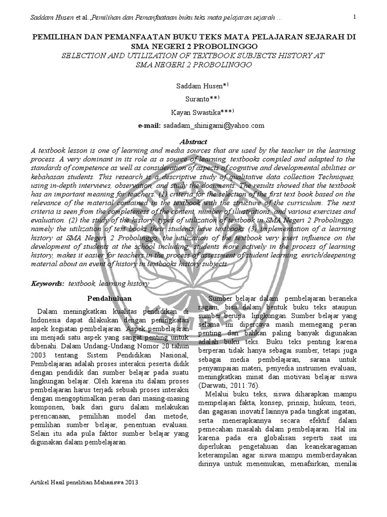 Sadam Husein | PDF | Science | Ilmu Kognitif