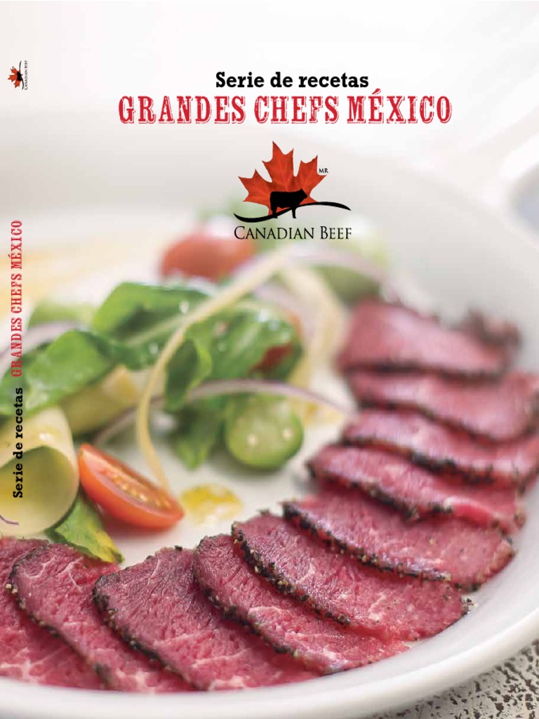 Recetario Grandes Chefs Canadian Beef 1 | PDF | Taco | Cilantro