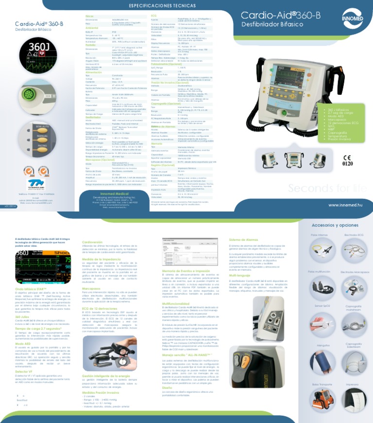 INM-KCA360B Innomed Cardio Aid | PDF | Presión sanguínea | Marcapasos ...