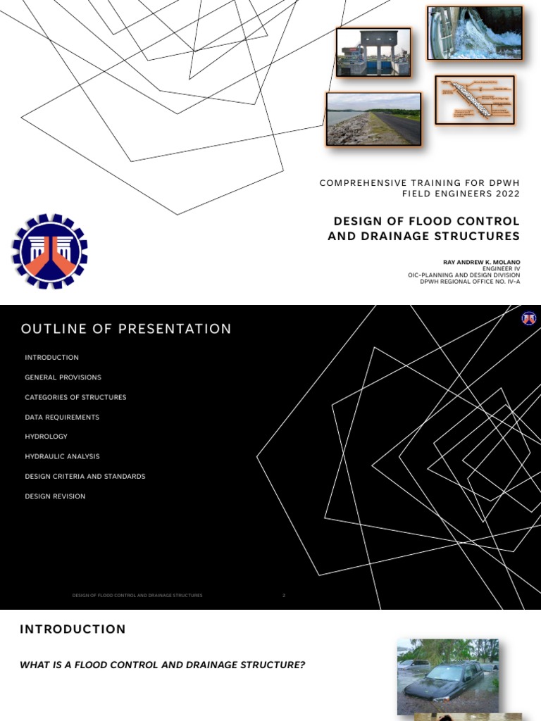 DPWH Flood Control Design Training 2022 | PDF | Levee | Drainage Basin