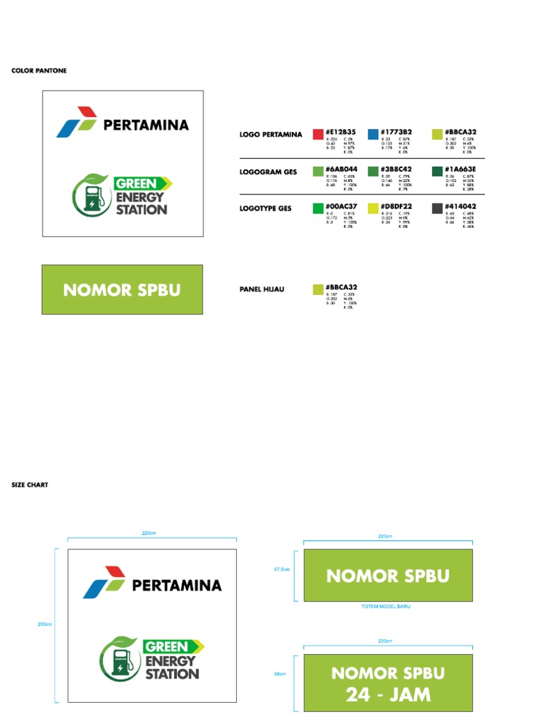 Panduan Branding SPBU GES | PDF