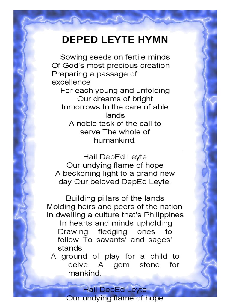 Deped Leyte Hymn | PDF