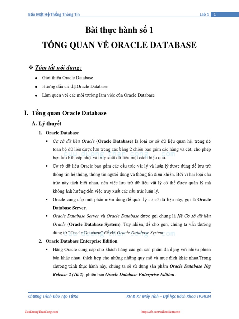An-Toan-Va-Bao-Mat-He-Thong-Thong-Tin - Lab-01 - Tong-Quan-Ve-Oracle ...