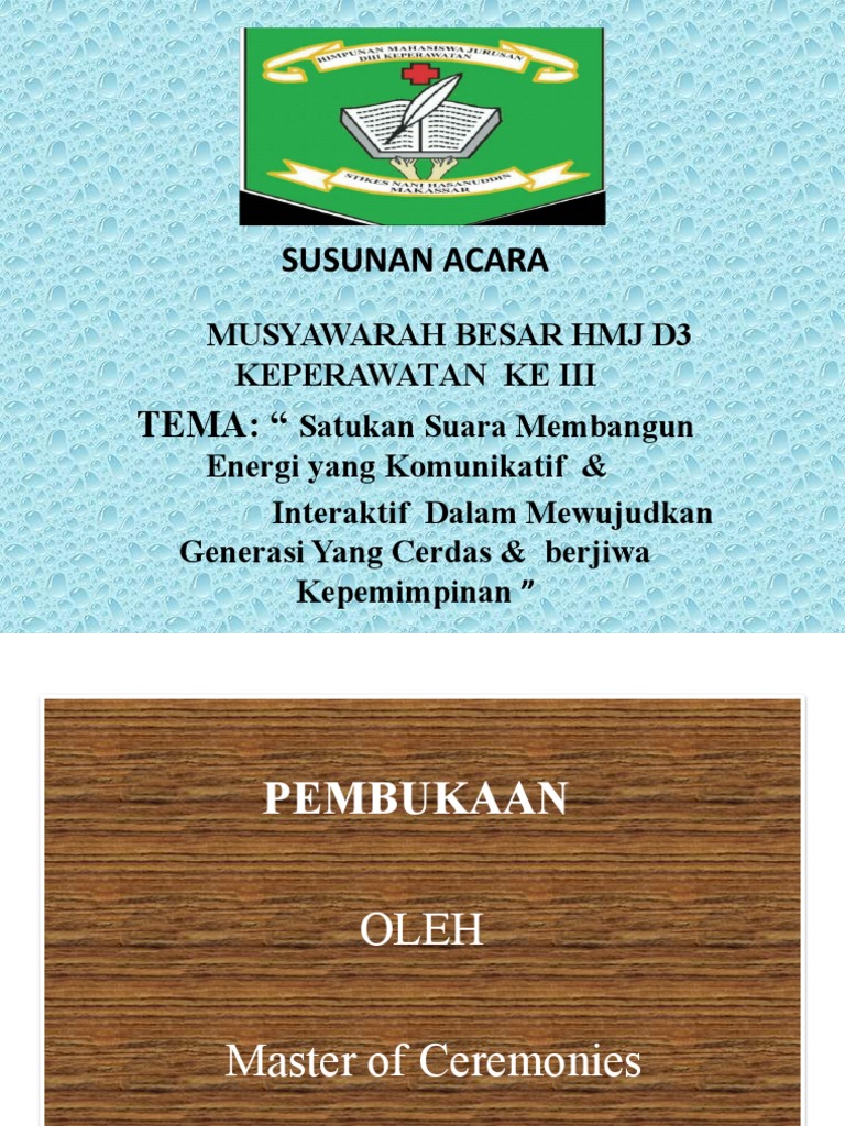 Susunan Acara 1 | PDF