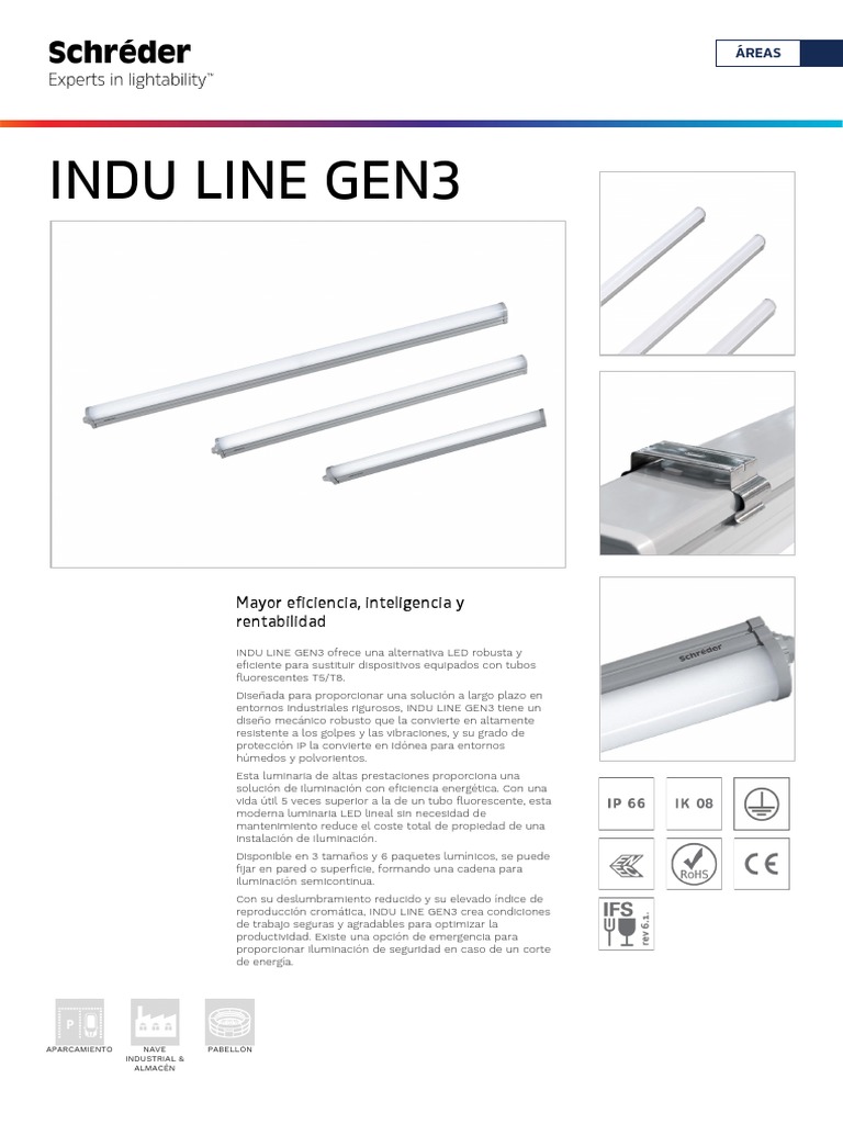 INDU LINE GEN3 ProductSheet ES | PDF